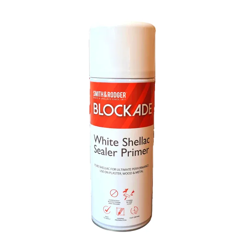 Blockade White Shellac Sealer Primer Spray 400ml - Frank Roche & Sons Ltd