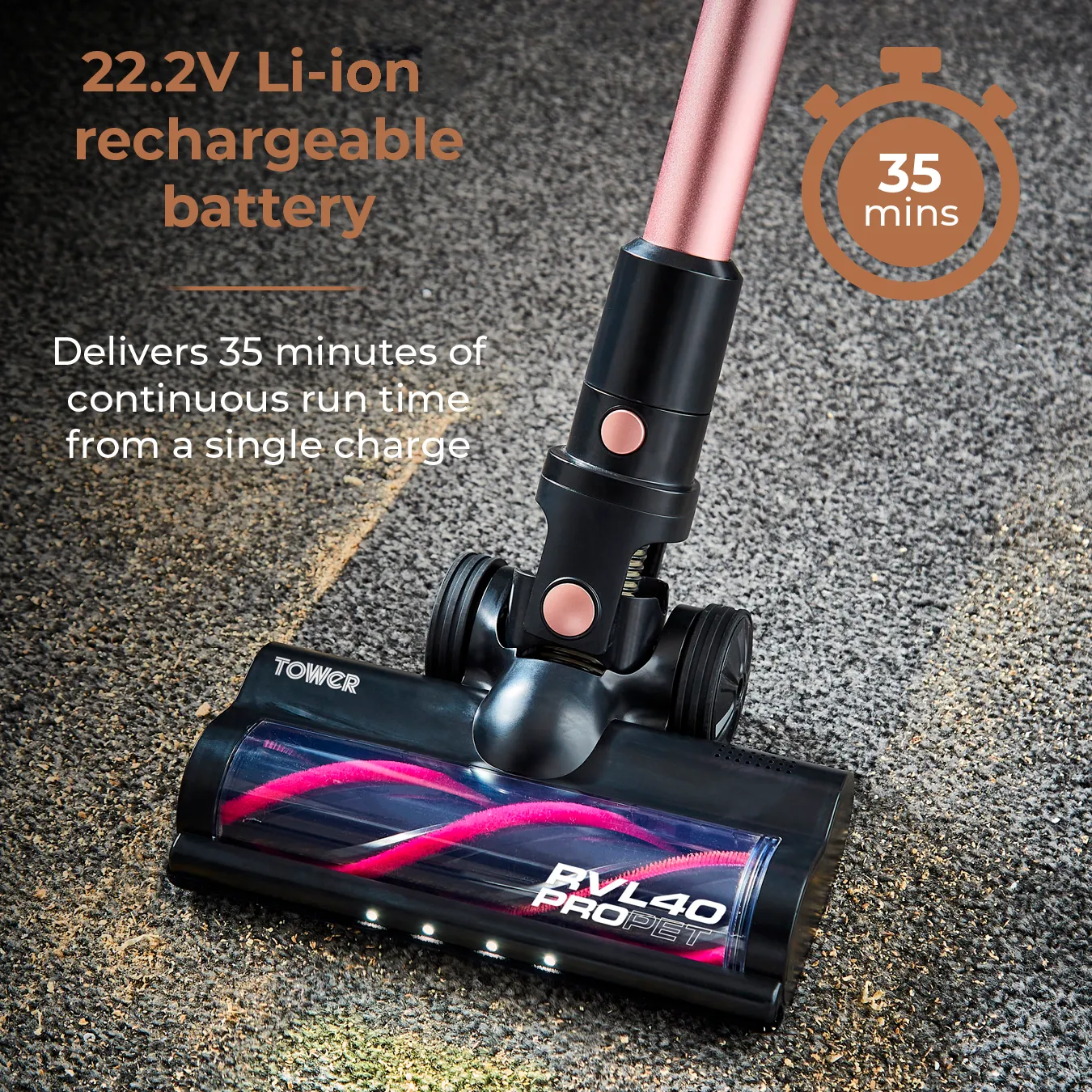 Tower VL40 Pro Pet 22.2V Cordless 3-IN-1 DC Vacuum Cleaner - Frank ...