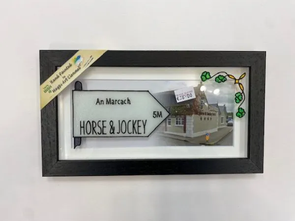 sign post frame horse and jockey - Frank Roche & Sons Ltd