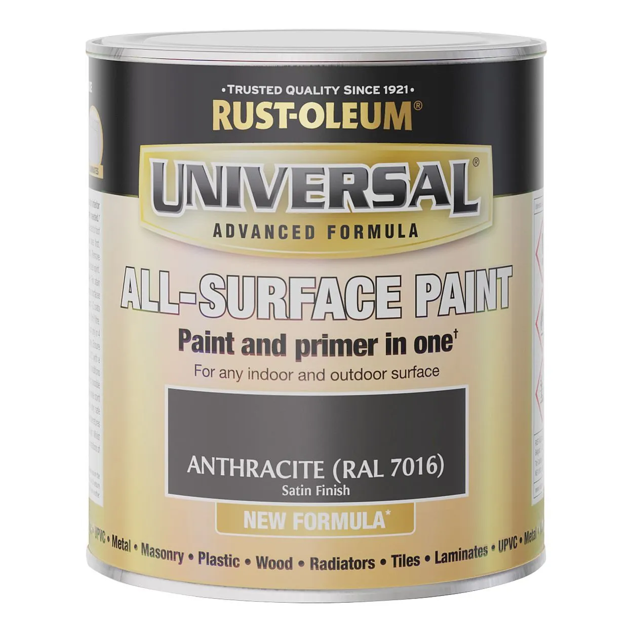 Rust-oleum Universal paint Anthracite ral 7016 750ml - Frank Roche ...
